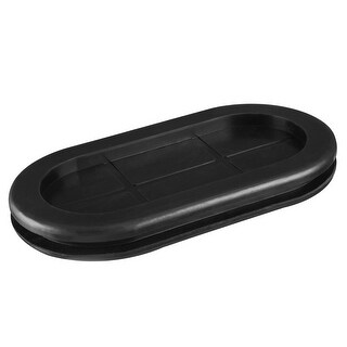 Rubber Grommet Oval Double-Sided for Wire Protection 10pcs - Black ...