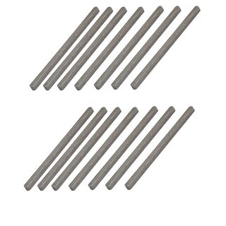 100mmx5mmx5mm Carbon Steel Straight Key Stock Keystock Gray 14pcs - Bed ...