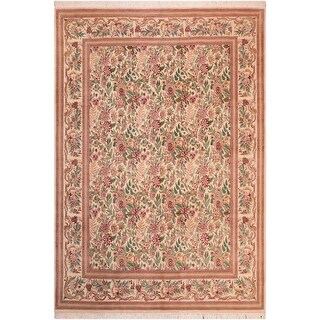 David Pak Persian Tarsha Beige/Gold Wool Rug - 7'11'' x 10'4'' - 7 ft ...