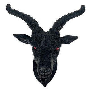 Black Baphomet Lucifer Goat Head Sabbatic Occult Wall Hanging Decor ...