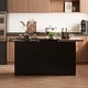 Modern Kitchen Island - Storage Cabinet, Large Countertop, Prep Station ...