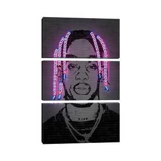 iCanvas "Travis Scott" by Octavian Mielu 3-Piece Canvas Wall Art Set ...