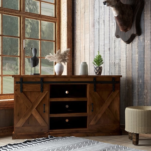 rustic corner tv unit
