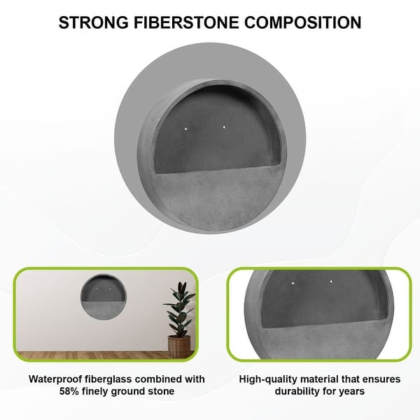 Pottery Pots Wally Fiberstone Indoor Outdoor Modern Hanging Round ...