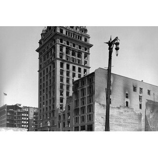 San Francisco Call Building Black and White Gallery Wrapped Canvas ...