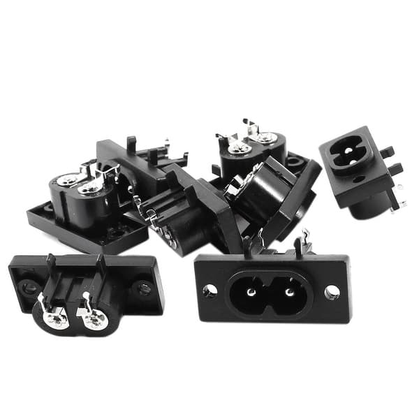 8pcs IEC320 C8 Male Plug Power Adapter Connector Socket AC 250V 2.5A ...
