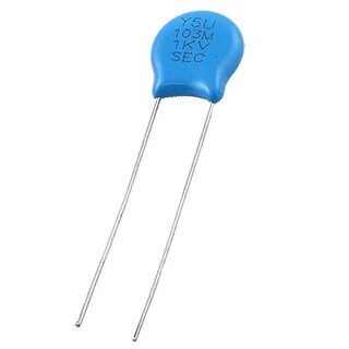 100Pcs High Voltage DIP Disc Ceramic Capacitors 10nF 1KV - Blue - Bed ...