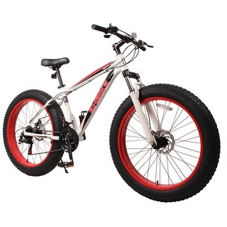 Fat Tire Mountain Bike,26-Inch Wheels,21-Speed,Aluminum alloy Front and ...