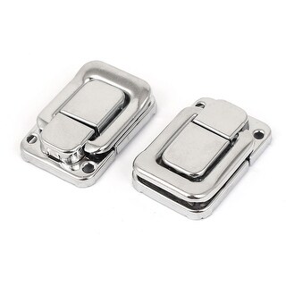 Metal Toggle Latch Catches 2pcs for Suitcase Box Case - Silver Tone ...