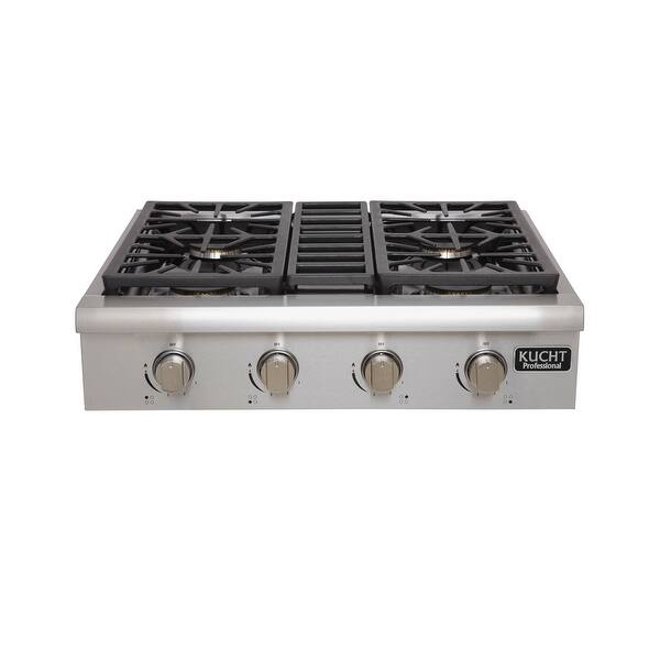 KUCHT Professional 30 in. Natural Gas Range-Top with Sealed Burners in ...