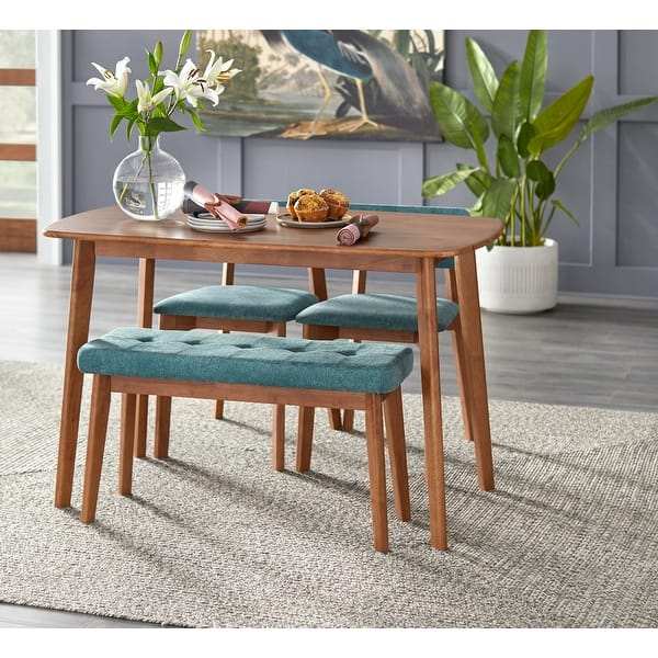 Simple Living 4-Piece Nettie Solid Wood Dining Set - On Sale - Bed Bath ...