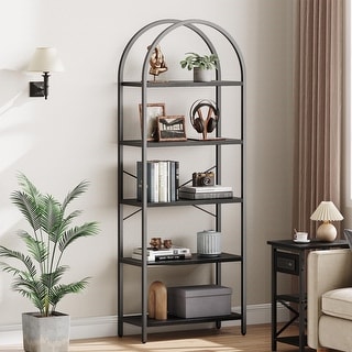 5 Tier Bookcase Arched Display Racks - Bed Bath & Beyond - 39150841