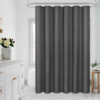 Bathroom Simple Shower Curtain or Liner, Tarp and Machine Washable ...