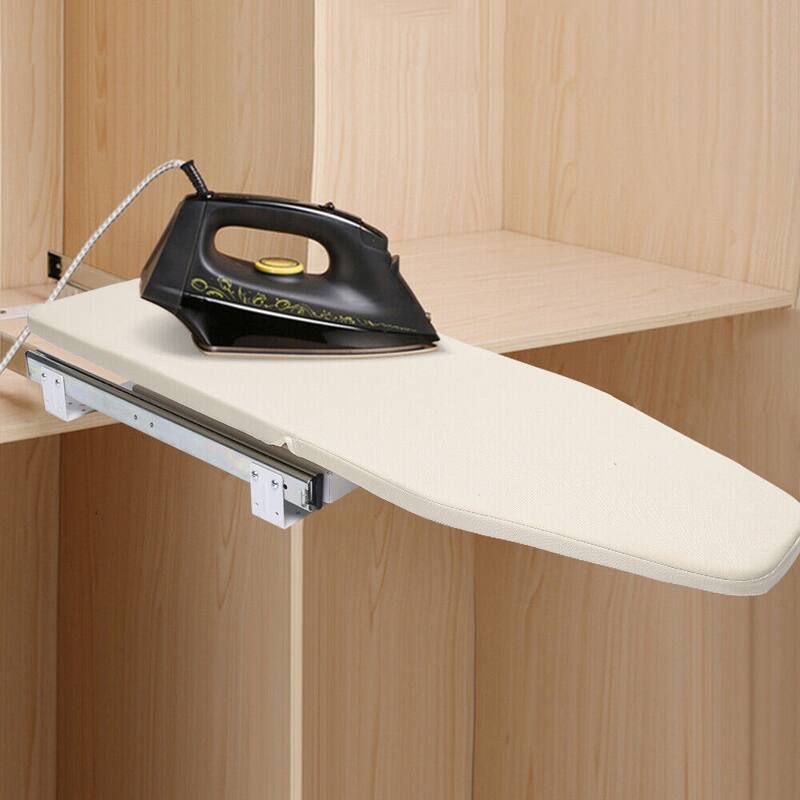 Built-in Cabinet Retractable Ironing Board with Heat-Resistant Cover ...