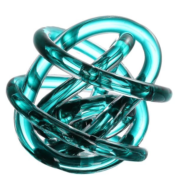 Luxury Lane Hand Blown Infinity Knot Sommerso Art Orbit Glass Ball 4-8 ...