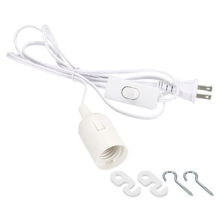6Ft Plug-in Hanging Lantern Extension Cord Cable 250V E26 Socket Lamp ...