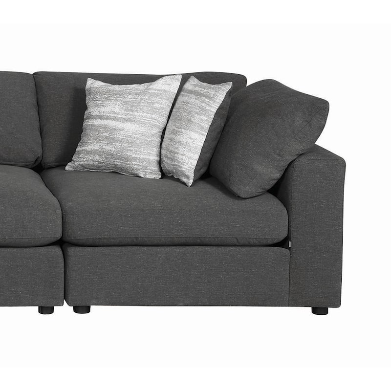 Rhette 4-piece Upholstered Sectional with Ottoman - Overstock - 36009196