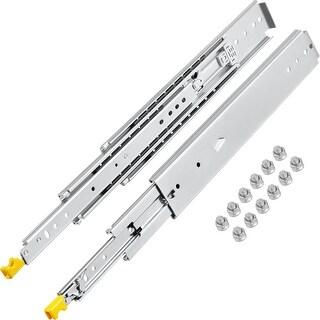 VEVOR Drawer Slides with Lock,Ball Bearing Lock-in & Lock-Out, Side ...