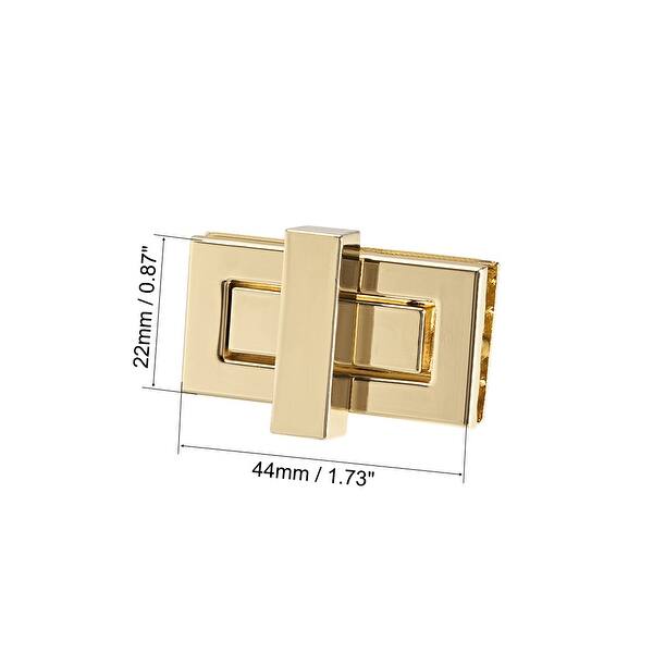 2 Sets Rectangular Purses Twist Lock Closures for DIY Bag Making - Bed ...