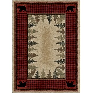 Hearthside Four Corners Red Lodge Area Rug - Bed Bath & Beyond - 37129373