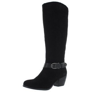 American Rag Womens Tegan Suede Tall Knee-High Boots Black 6.5 Medium ...