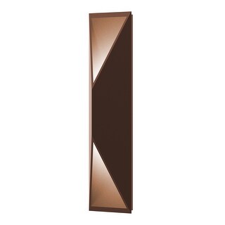Prisma 2-light ADA Textured Bronze Tall LED Outdoor Wall Sconce - Bed ...