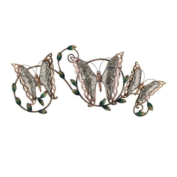 Mosaic Triple Butterfly Wall Decor - Bed Bath & Beyond - 36689115