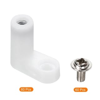 60Pcs L Type PCB Board Mounting Feet Spacer Insulated Motherboard Standoffs - White - Bed Bath ...