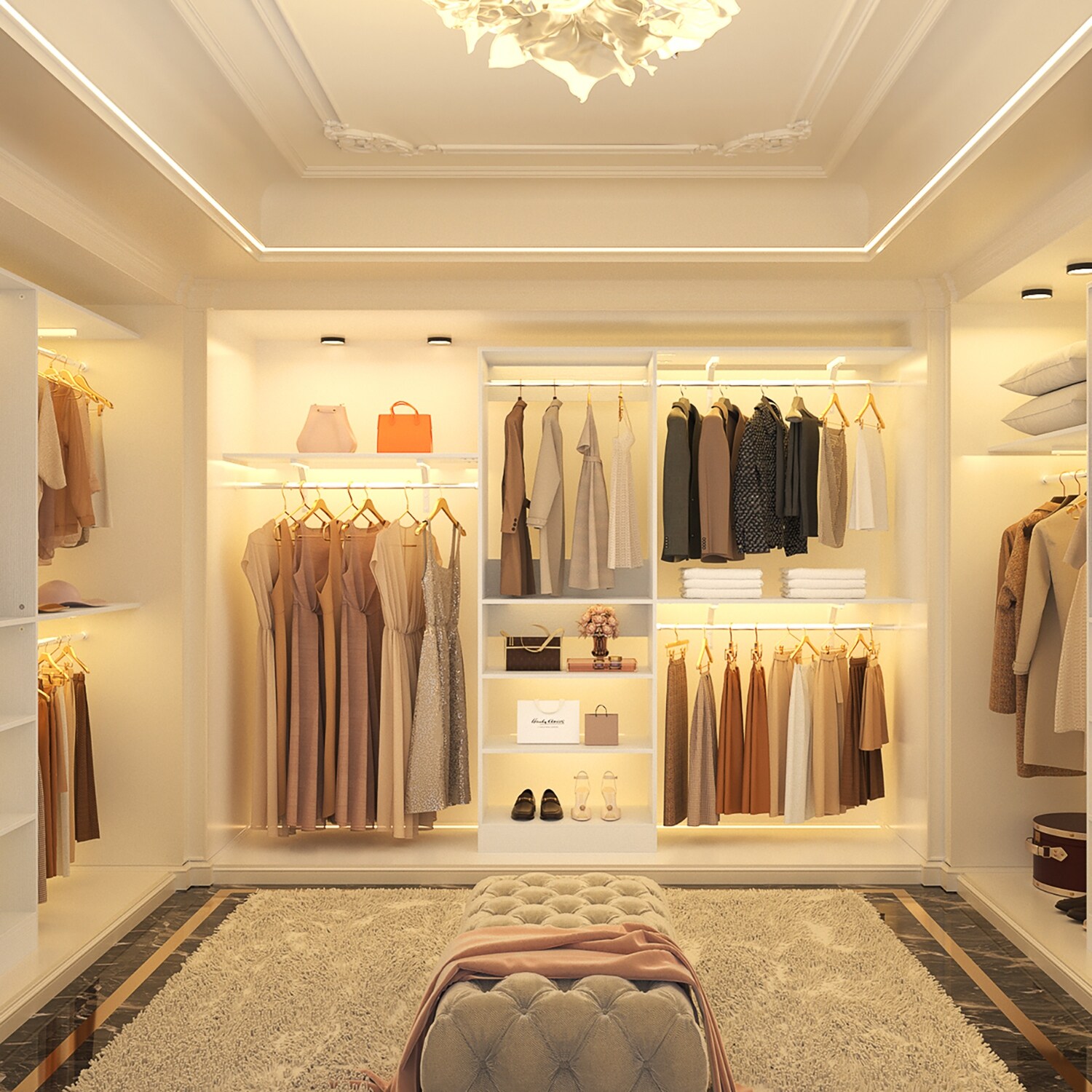 Walk in closet shelving store