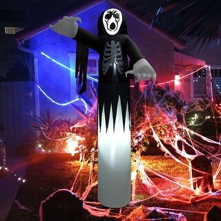 Halloween Festives Inflatable Spoof Ghost Yard Decoration With LED ...