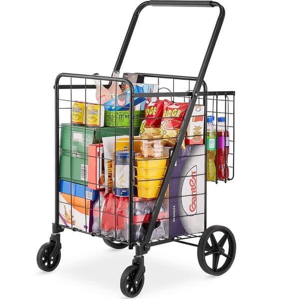 foldable basket trolley