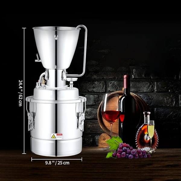 VEVOR 10L 50L & 70L Alcohol Distiller Kit with Stainless Steel Tube ...