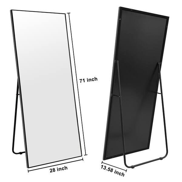 Large Modern Full Length Aluminum Alloy Floor Standing Mirror - Bed ...