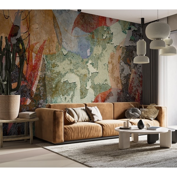 old plaster wallpaper