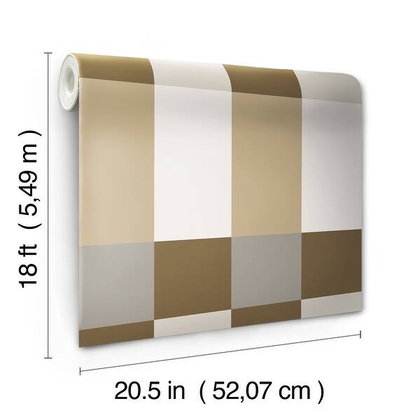 Emily Rayna Neutral Framework Peel and Stick Wallpaper - Bed Bath ...