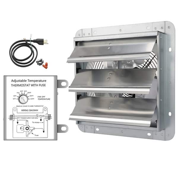 Industrial Ventilation Axial Extractor Shutter Exhaust Fan With ...