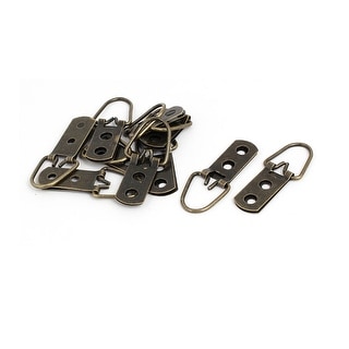 Picture Frame 2 Hole Triangle D-Ring Hangers Bronze Tone 53mm x 15mm ...