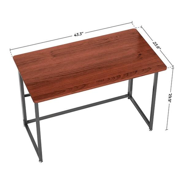 Eureka 43 Inch Folding Computer Desk-Oak - Bed Bath & Beyond - 35780754