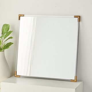 SAFAVIEH Couture Amina Glam Acrylic 35-inch Square Mirror - 35 in. W x ...