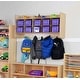 Contender 10 Section Cube Wall Mounted Shelf with Purple Storage ...
