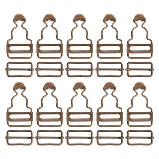 Overall Buckles, 10 Sets Metal Suspender Replacement Buckles - Copper ...