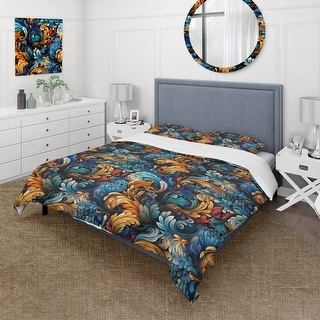Designart "Urban Fusion Paisley Pattern" paisley Bedding Cover Set With ...