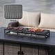 Black Patio BBQ Grill Shelf with Two Cooking Pan - Bed Bath & Beyond ...