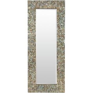 Catrin Shell Tile Multicolor Full Length Mirror - 59"H x 24"W x 1.3"D ...