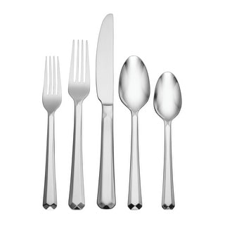 Oneida Chroma 65 Piece Fine Flatware Set, Service For 12 - Bed Bath ...