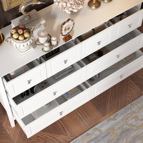 Luxurious Multi-Drawer MDF Dresser: Modern Home Storage Solution - On ...