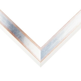 12x41 Shadow Box Frame Silver Real Wood Contemporary Shadowbox Display ...