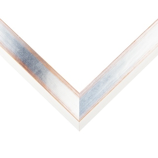 27x37 Shadow Box Frame Silver Real Wood Contemporary Shadowbox Display ...