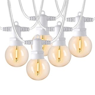 Banord LED 50 Foot String Lights, Edison Style Waterproof Bulbs for ...