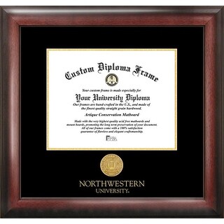 Northwestern University 11w x 8.5h Gold Embossed Diploma Frame - Bed ...